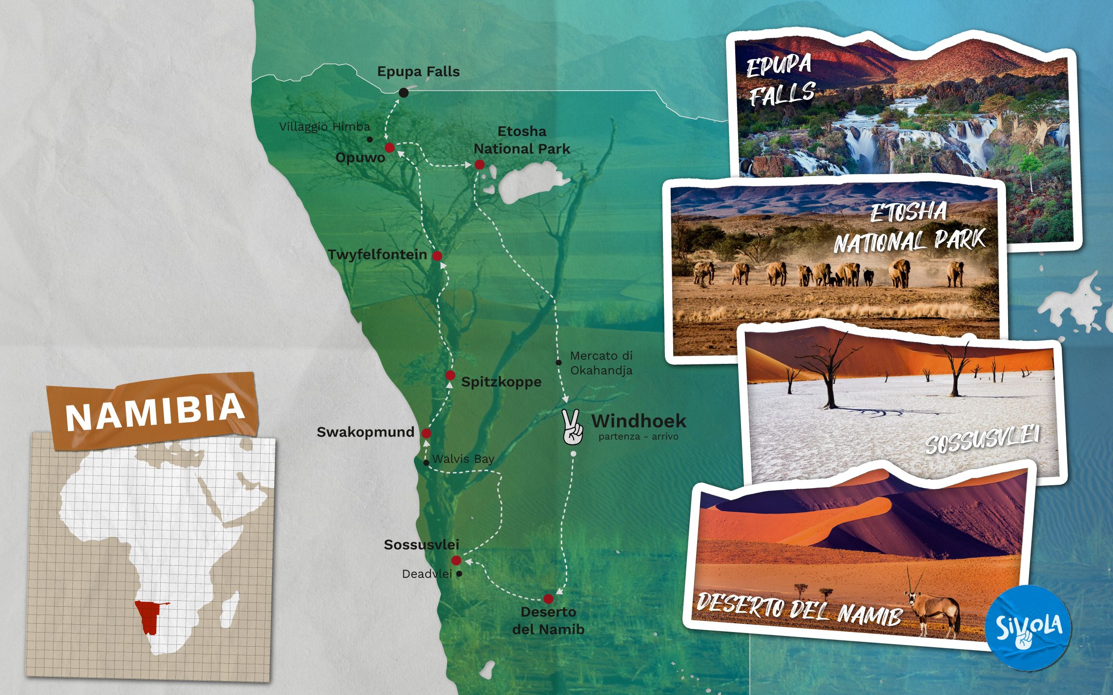 Viaggi di gruppo in Namibia - Safari e campeggio organizzato in ...